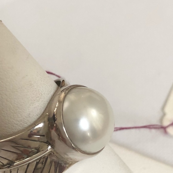 Janice Girardi | Jewelry | Sterling Silver Mabe Pearl Ring | Poshmark